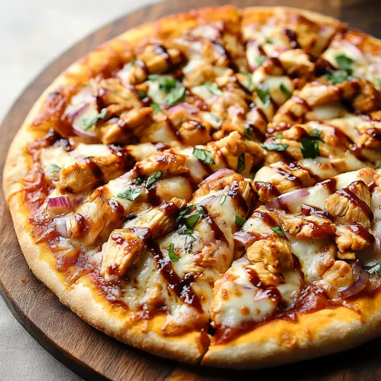 BBQ Chicken Pizza (halal toppings)