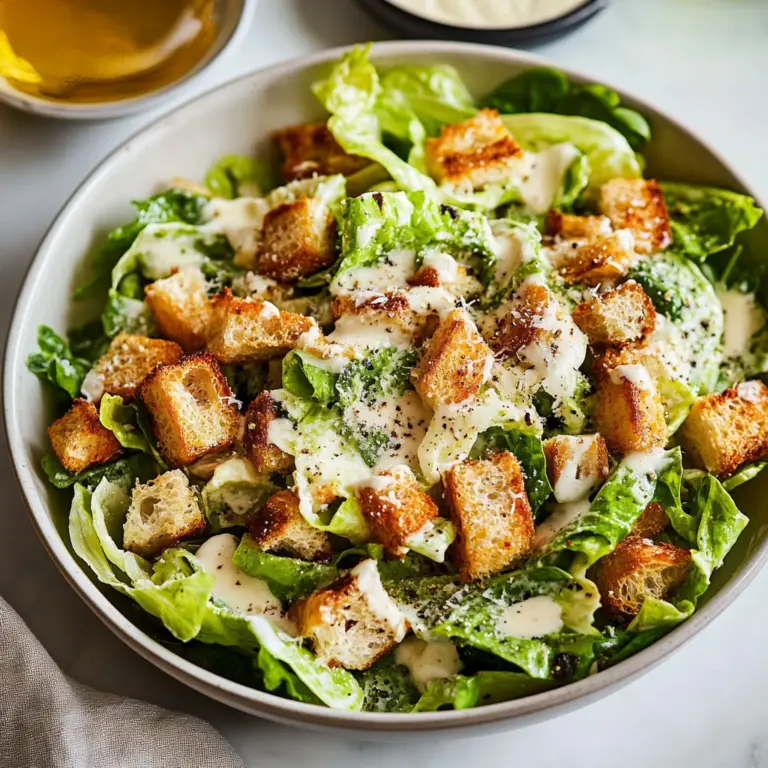 The Best Homemade Caesar Salad Recipe Creamy Crunchy Easy
