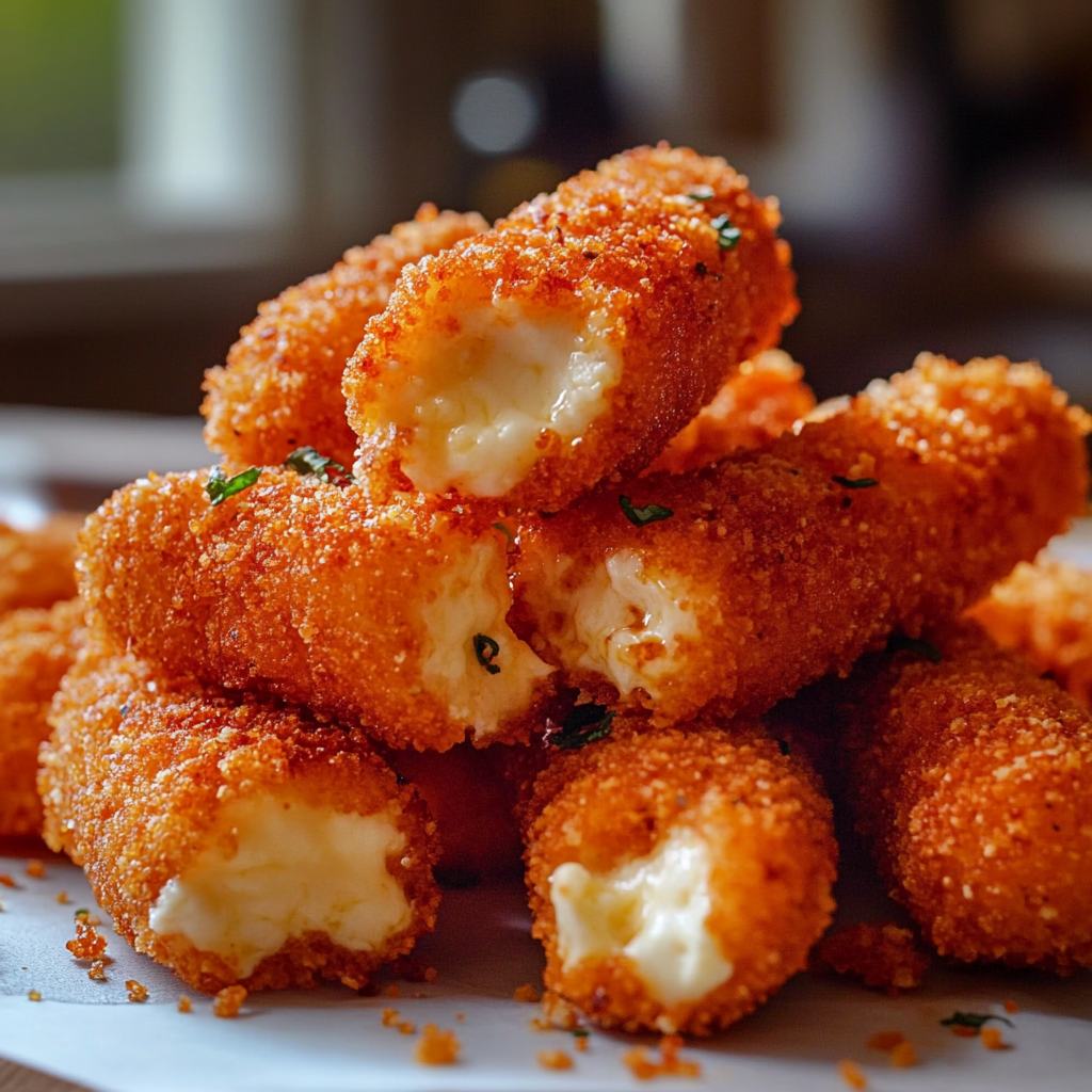 Hot Cheeto Mozzarella Sticks