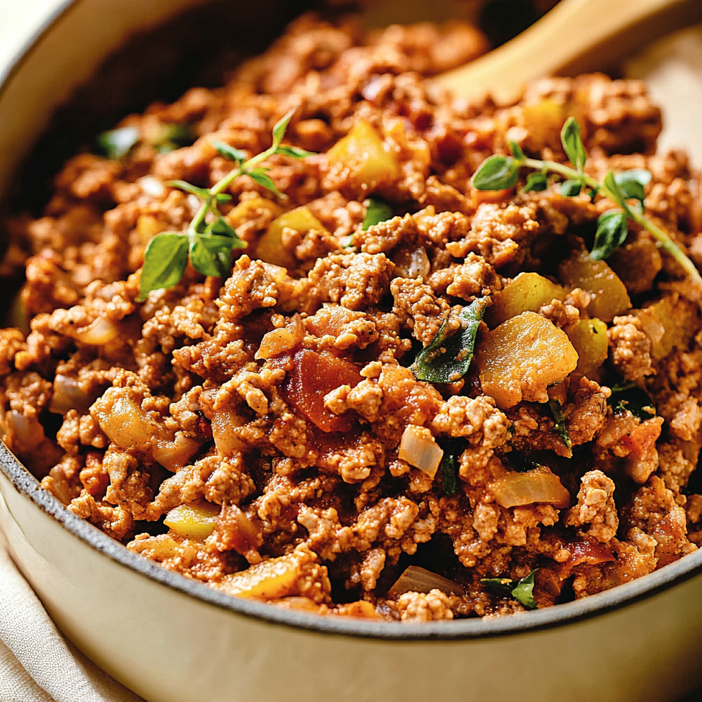 Savory Ground Turkey Skillet