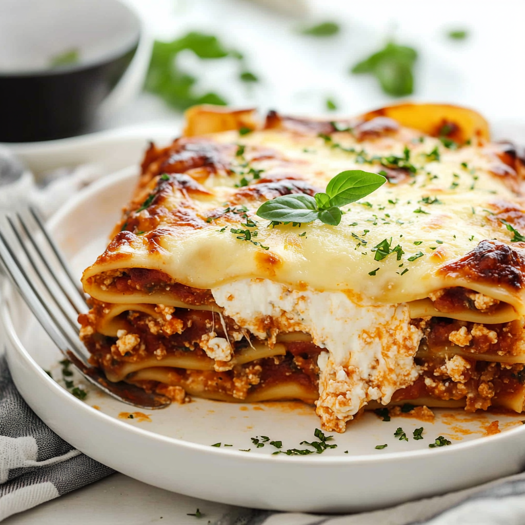 Lasagna with Cottage Cheese