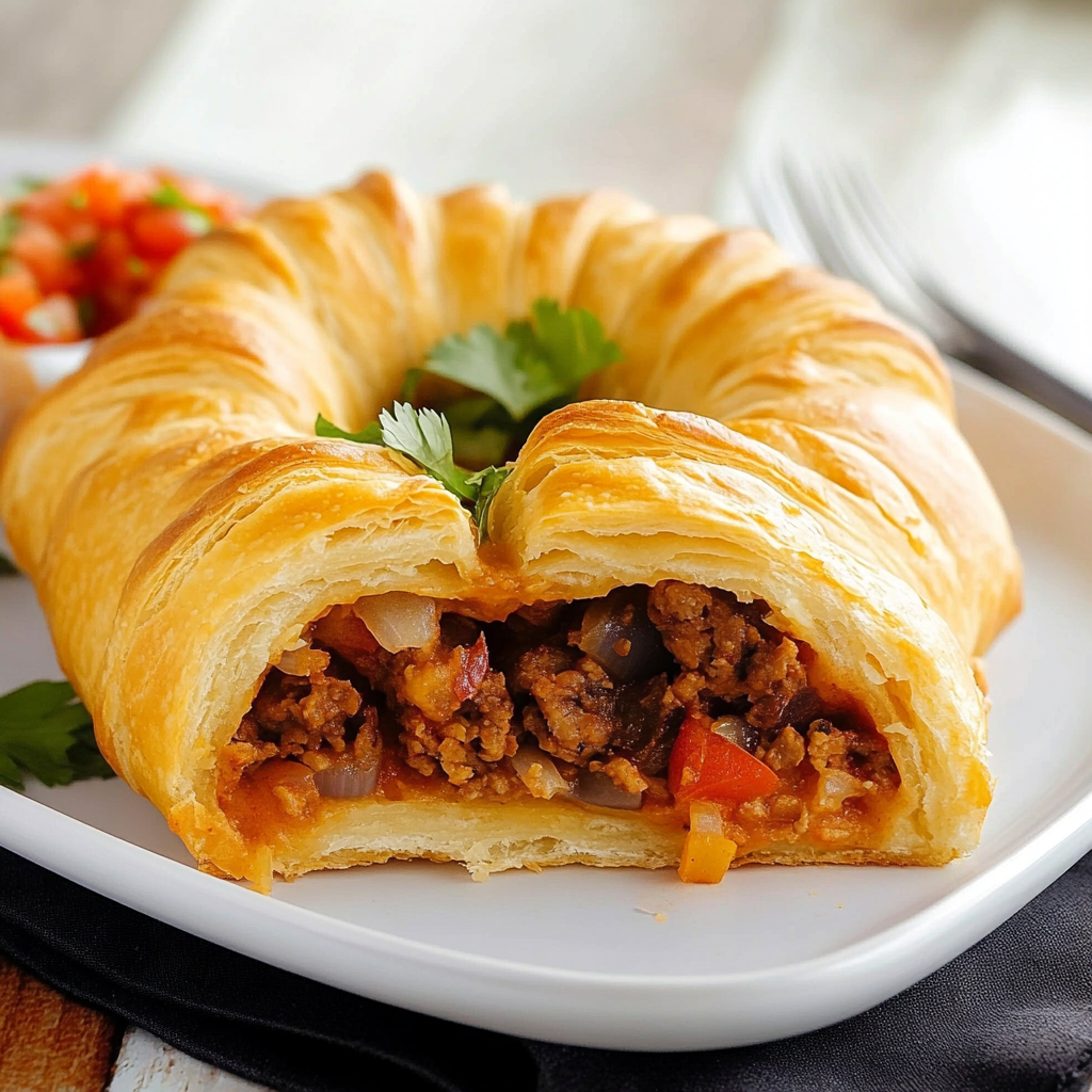 Taco Ring with Crescent Rolls