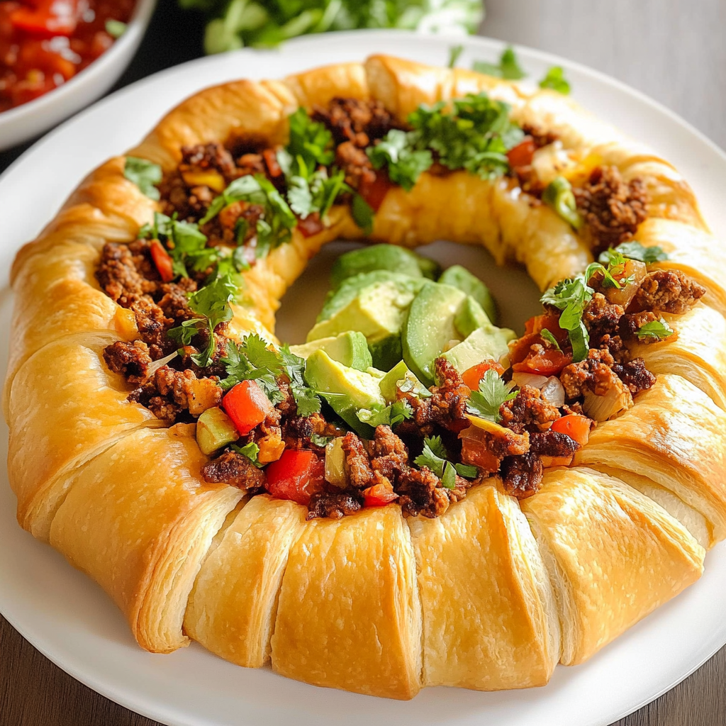 Taco Ring with Crescent Rolls